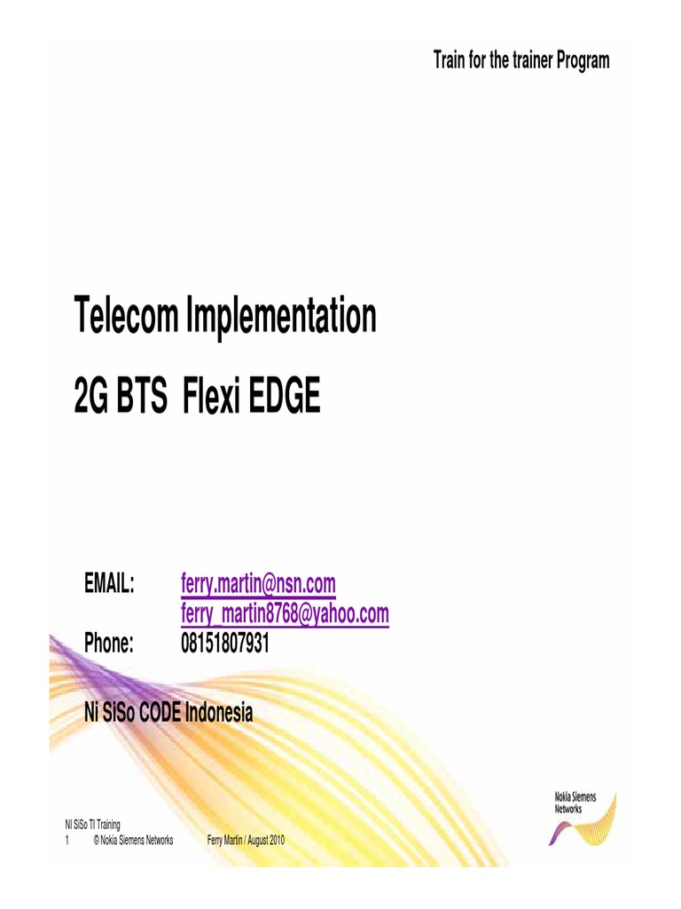 Installation 2G BTS Flexi EDGE | PDF