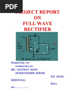 Physics Project File Class12 Half Wave Rectifier | PDF | Rectifier | Diode
