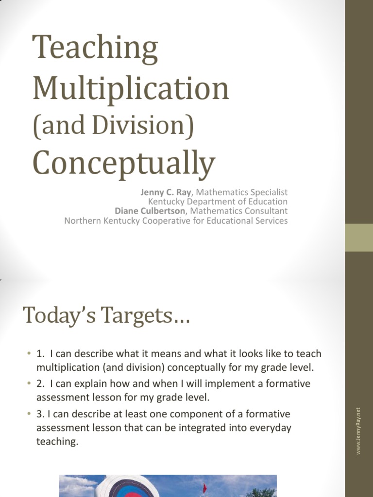 Conceptual Teaching of Multiplication & Division | PDF | Multiplication ...