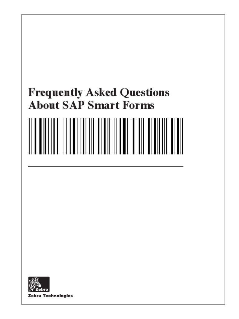 Sap Smartforms Faq En Us Pdf Printer Computing Computing 