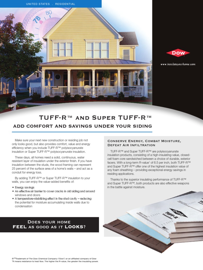 SuperTuff R Tuff R SellSheet | Building Insulation | Industries