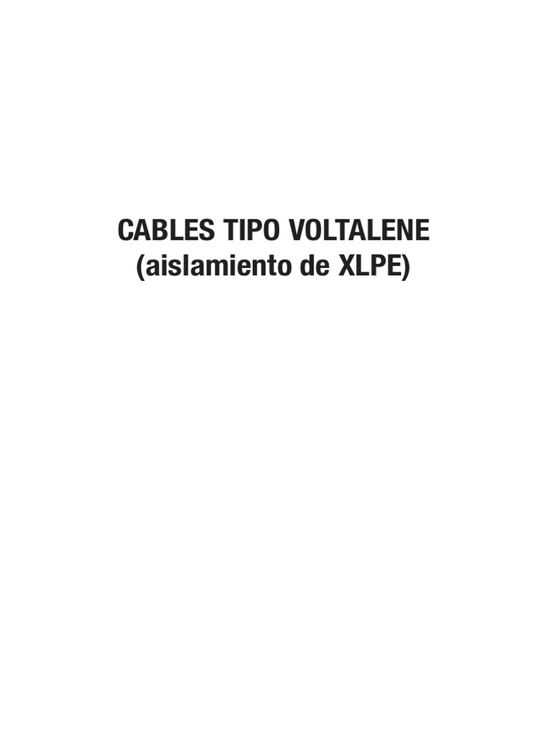 Cables XLPE MT Reactancias + Curvas de Coci +al + Cu | PDF