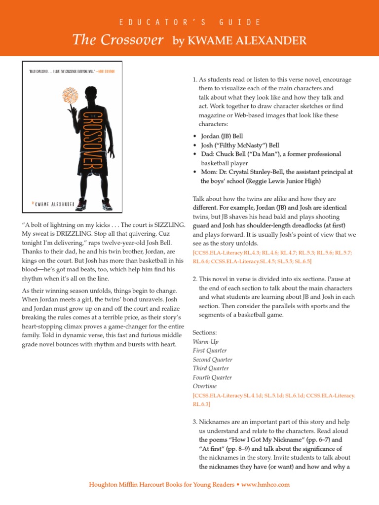 Crossover Discussion Guide | PDF | Poetry | Linguistics