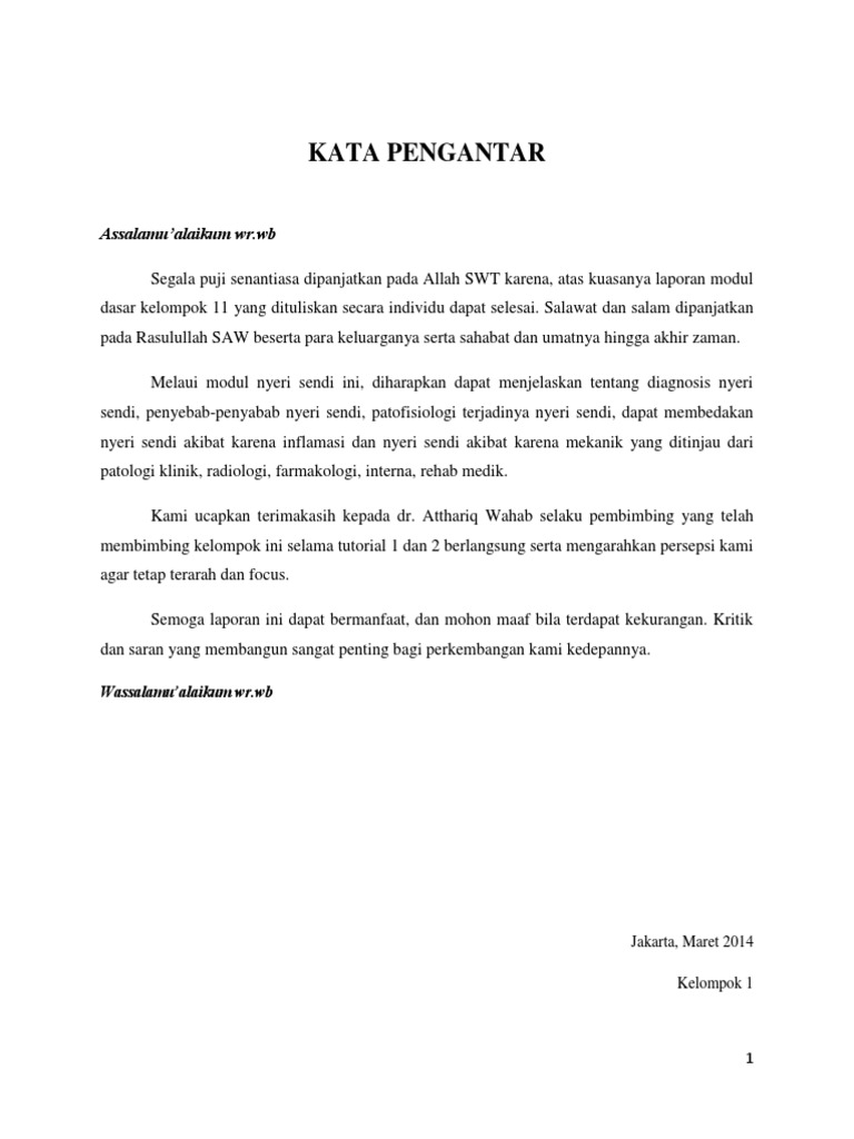 Laporan Modul 2 Nyeri Sendi | PDF