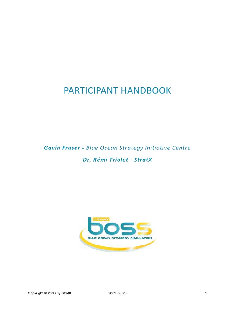 BOSS Participant Handbook | PDF | Video Games | Video Game Consoles