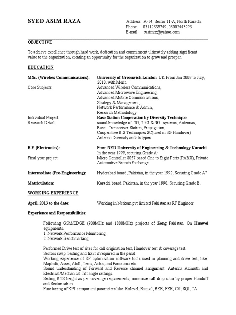 Asim CV 3g | PDF | Business