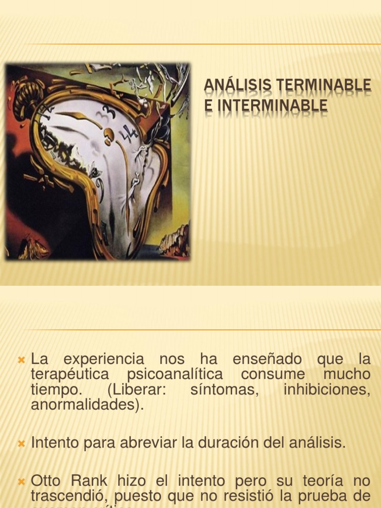 Análisis Terminable e Interminable | PDF | Psicoanálisis | Salud mental