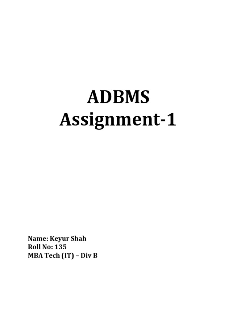 Advanced Database Management System | PDF | Database Transaction ...