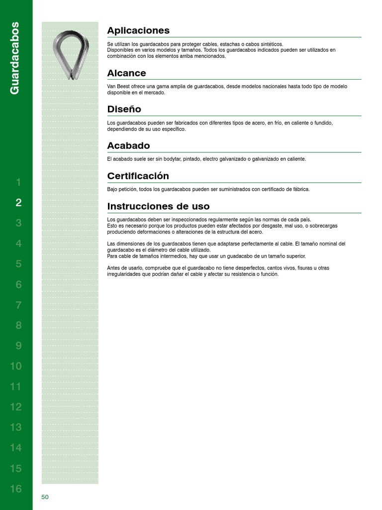 Tipos de Guardacabos según DIN 6899 | PDF | El hombre hace Materiales ...