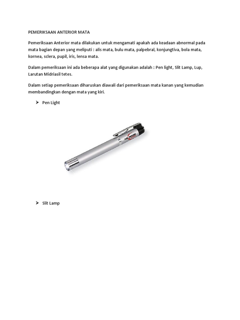 Anterior Mata Dan Endotalmitis | PDF