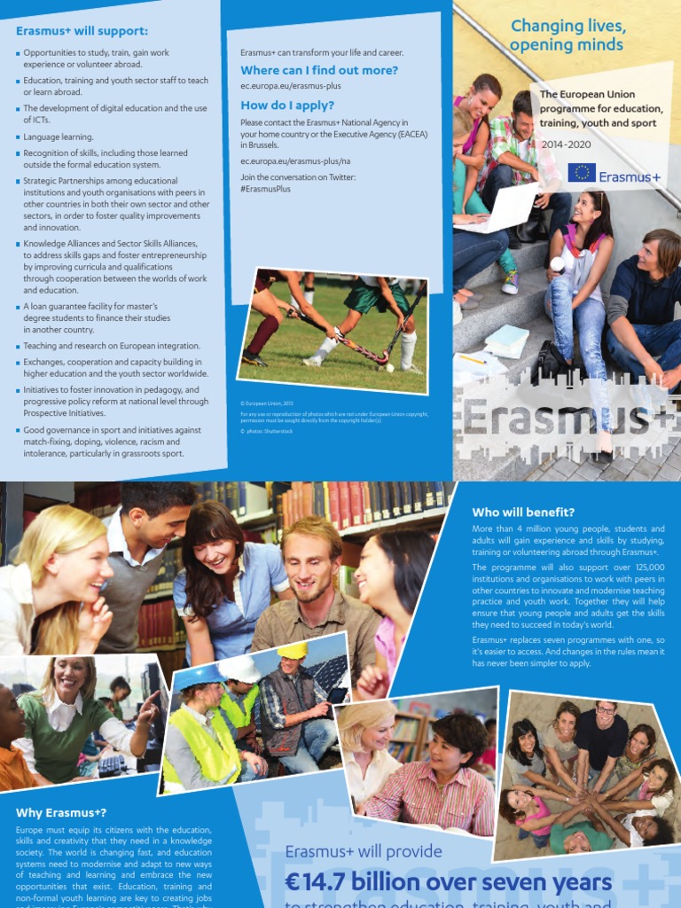 Erasmus Plus Leaflet en | PDF | European Union | Sharing