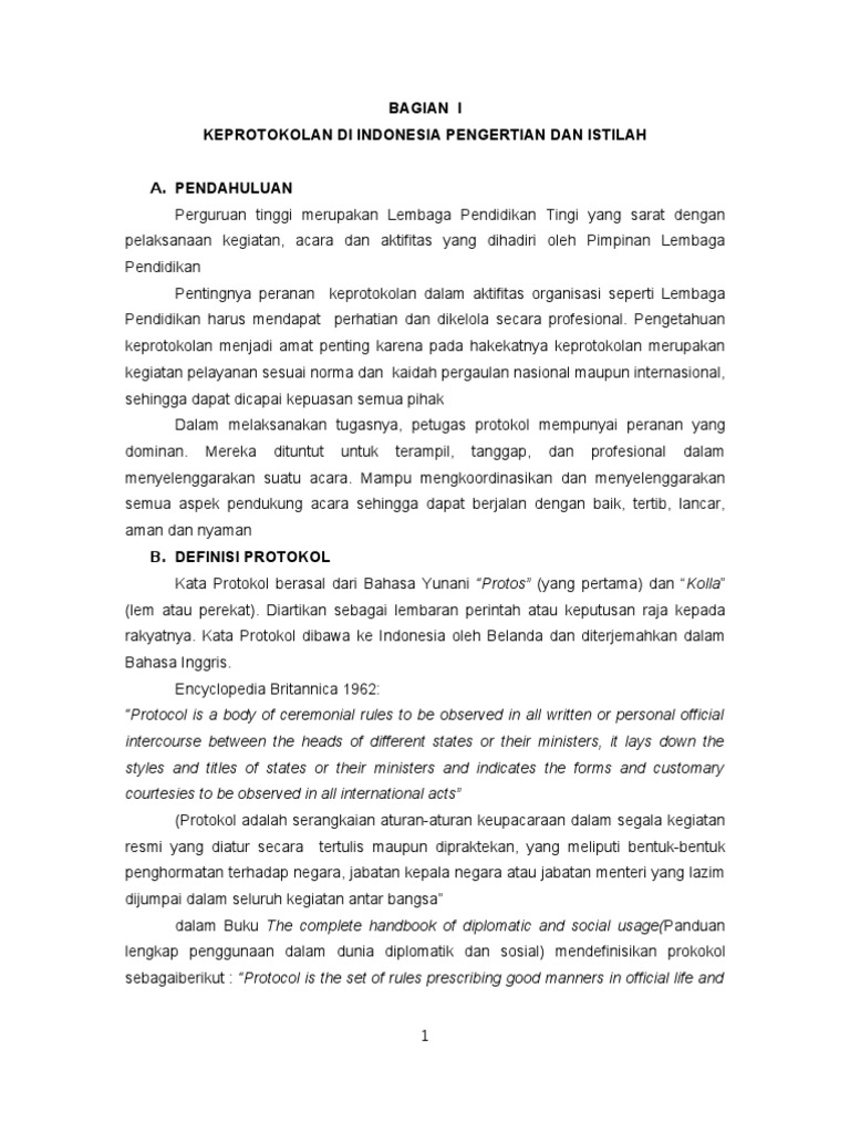 Bahan Ajar Protokol | PDF