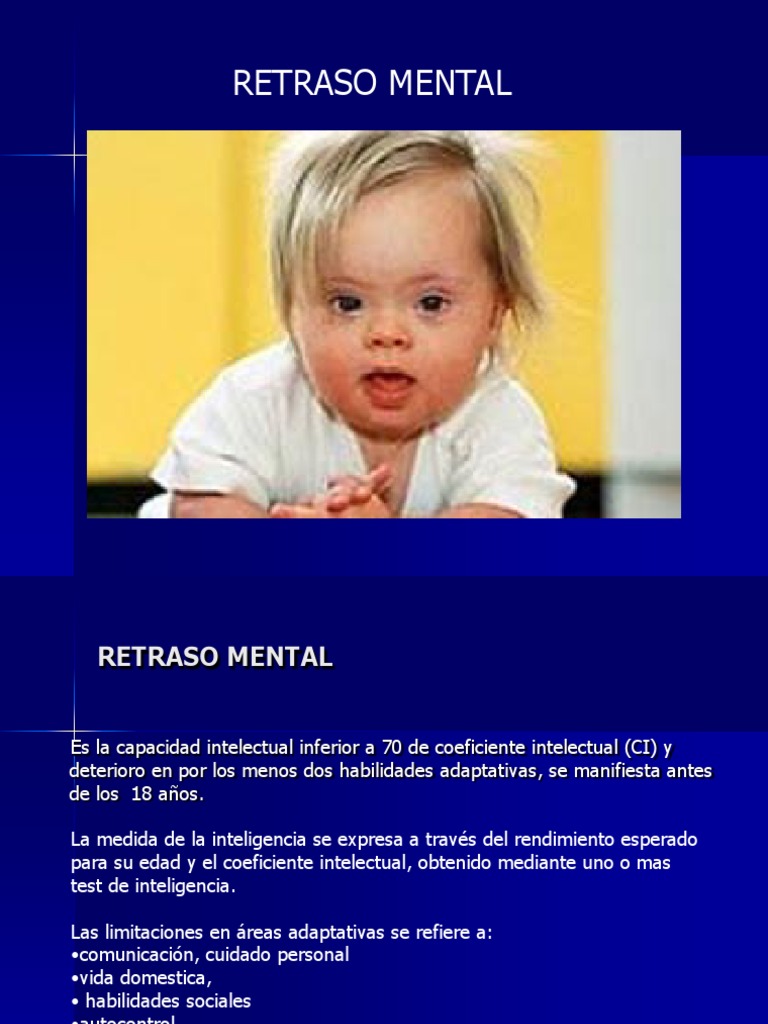 Tipos y diagnóstico del retraso mental | PDF | Discapacidad intelectual ...