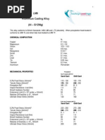 LM25 Aluminium Casting Alloy (Al Ð Si7Mg) : Chemical Composition | PDF ...