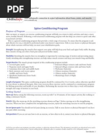 Spine Conditioning Program - OrthoInfo - AAOS | PDF | Anatomical Terms ...