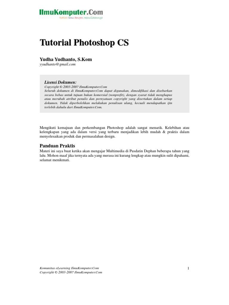 Tutorial Photoshop CS2 | PDF