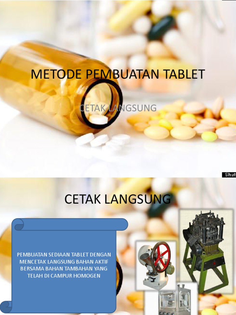 Metode Pembuatan Tablet Cetak Langsung | PDF