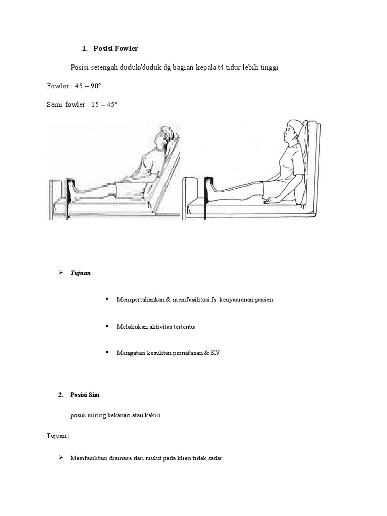 Posisi Posisi Pasien | PDF