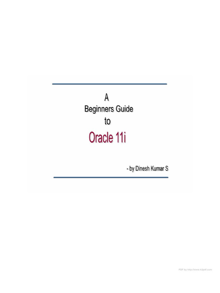 Oracle Apps 11i Tutorial Pdf Oracle Database Computing
