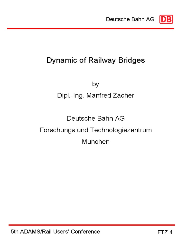 Dynamic of Railway Bridges | PDF | Track (Rail Transport) | Rail Transport