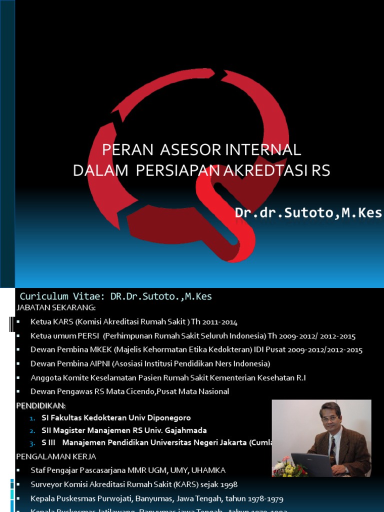 Peran Asesor Internal Dalam Perrsiapan Akreditasi | PDF | Sains & Matematika