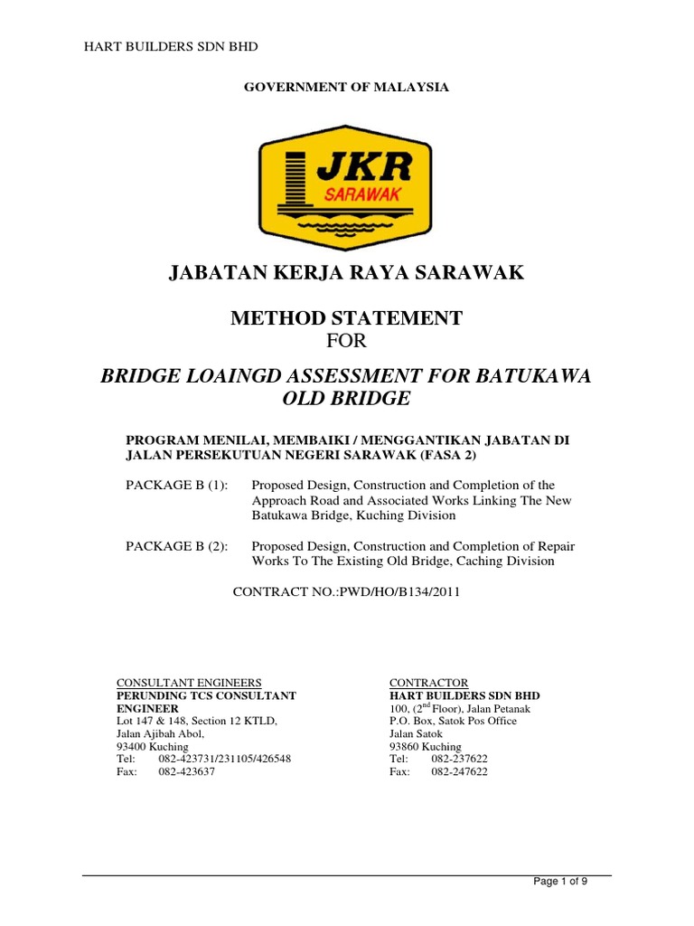 Full Scale Load Test For Bridge | PDF | Structural Load | Bridge