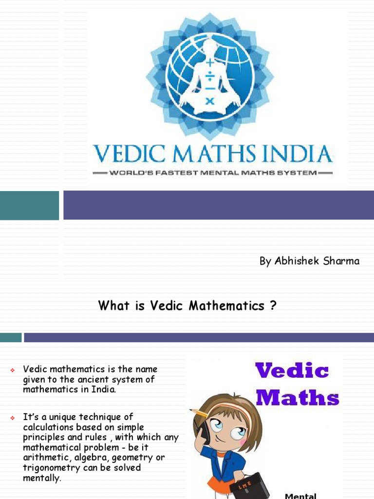 Vedic Mathematics Worlds Fastest Mental Math System | PDF | Subtraction ...