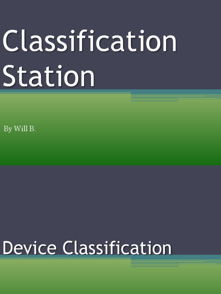 Classification of Devices | PDF | Games & Activities | Computers