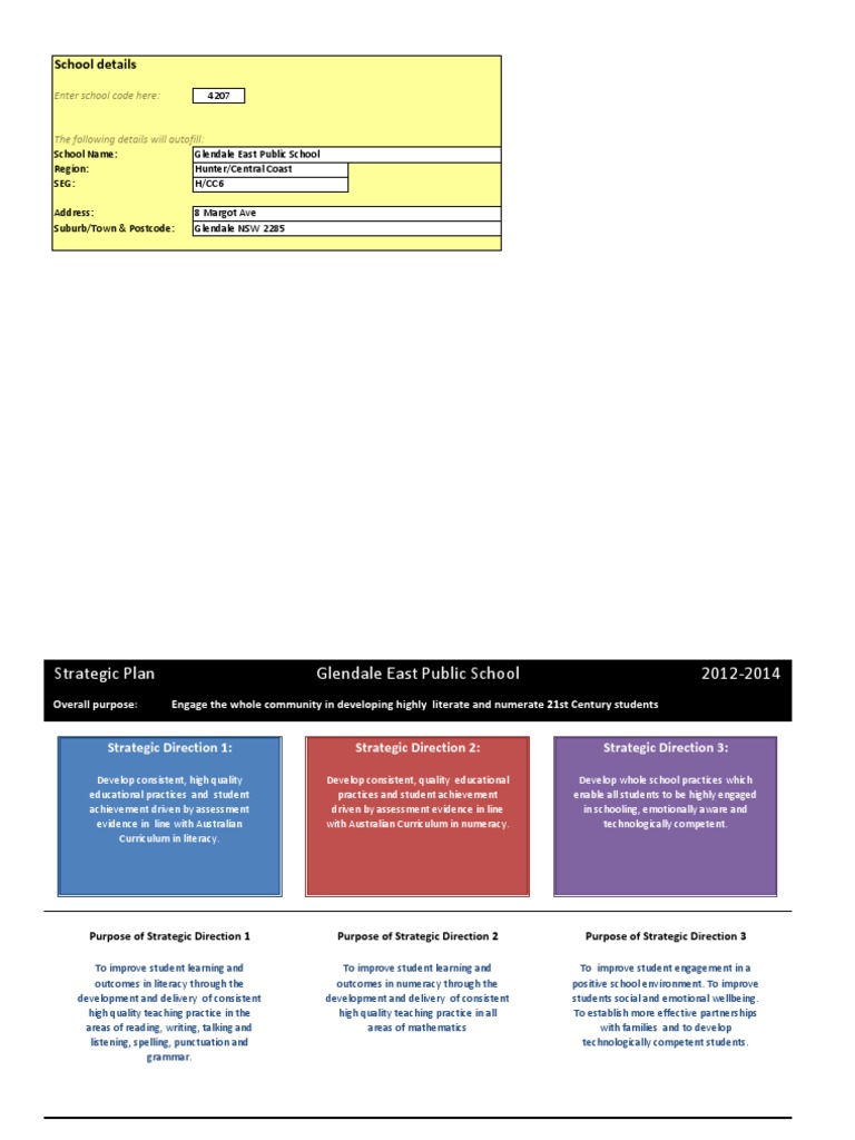 Geps School Plan 2013 | PDF | Curriculum | Educational Assessment