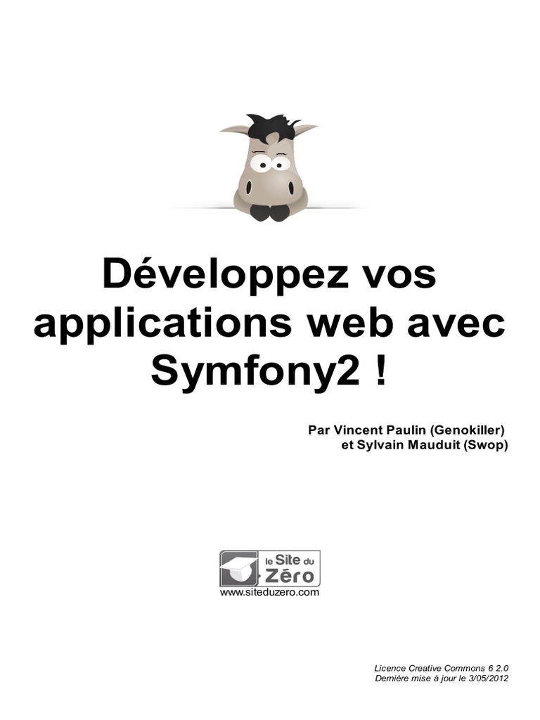 Developpez Vos Applications Web Avec Symfony2 | PDF | PHP | Modèle-vue-contrôleur