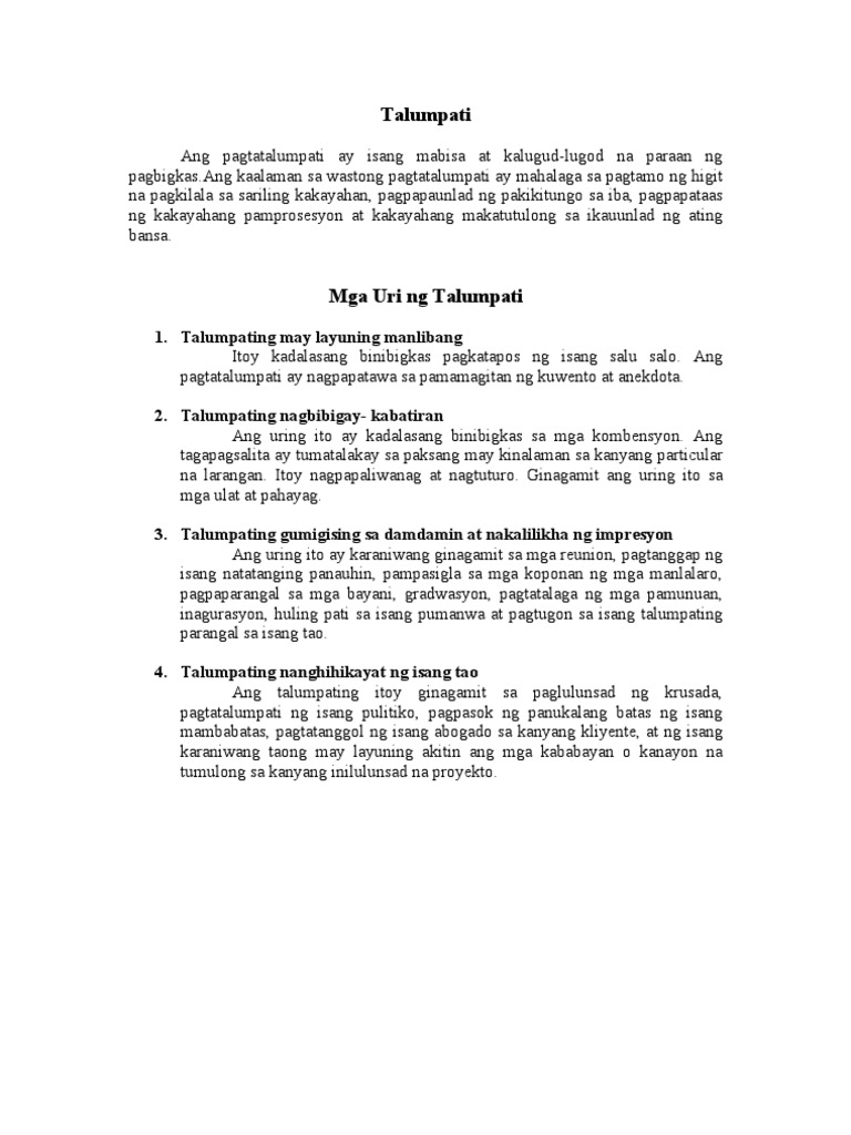 TALUMPATI | PDF