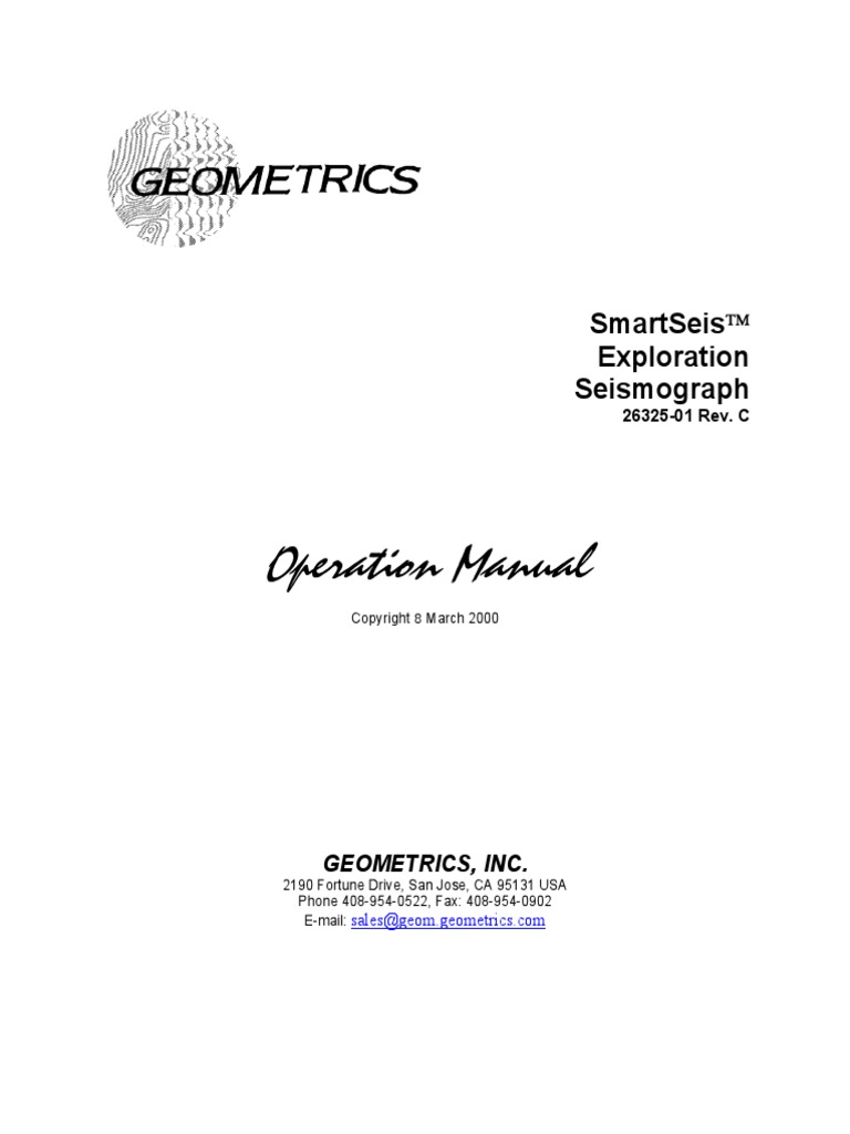 Smart Seis Version C | PDF | Reflection Seismology | Decibel