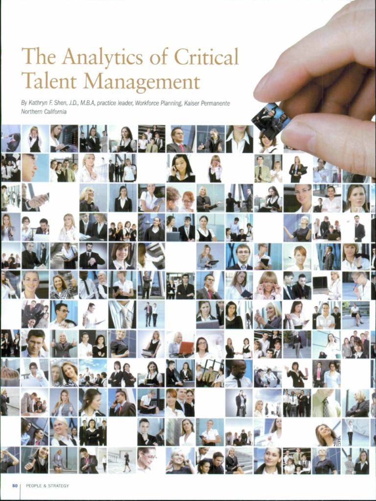Talent Management Analytics | PDF | Turnover (Employment) | Employee ...