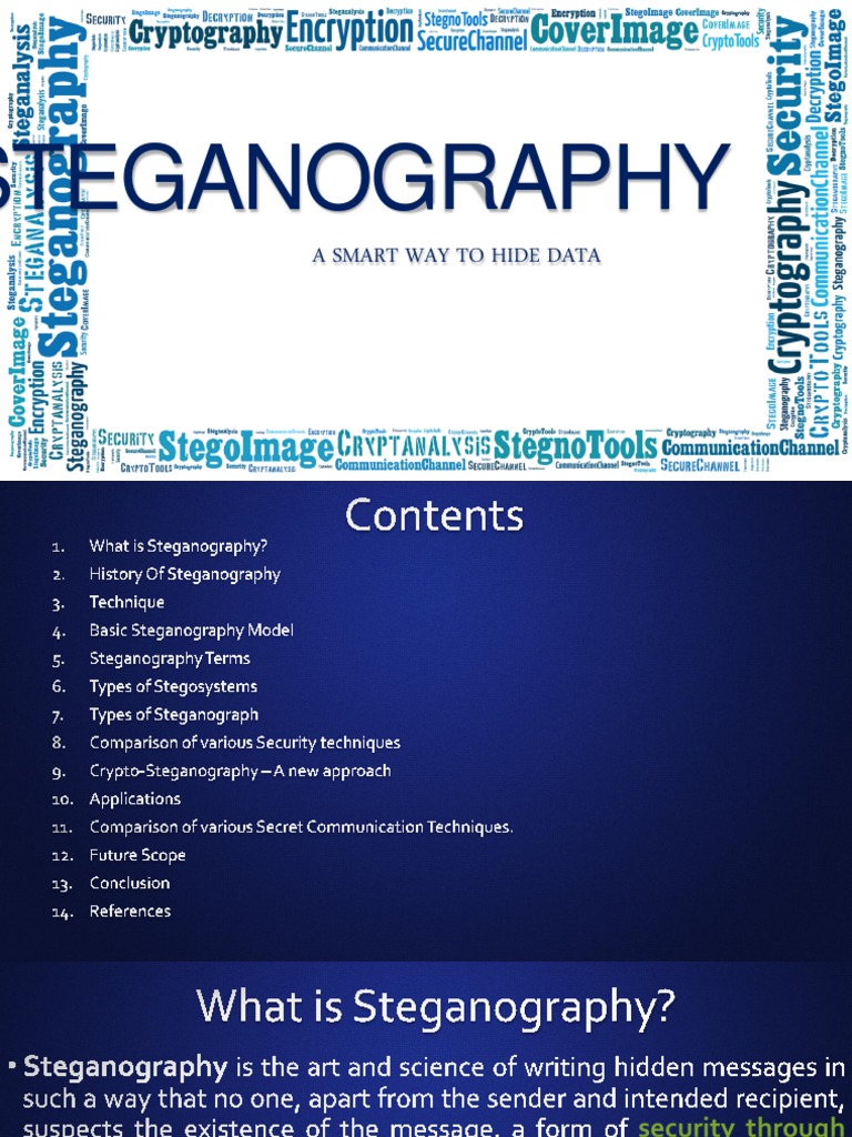 Steganography: Techniques and Examples | PDF