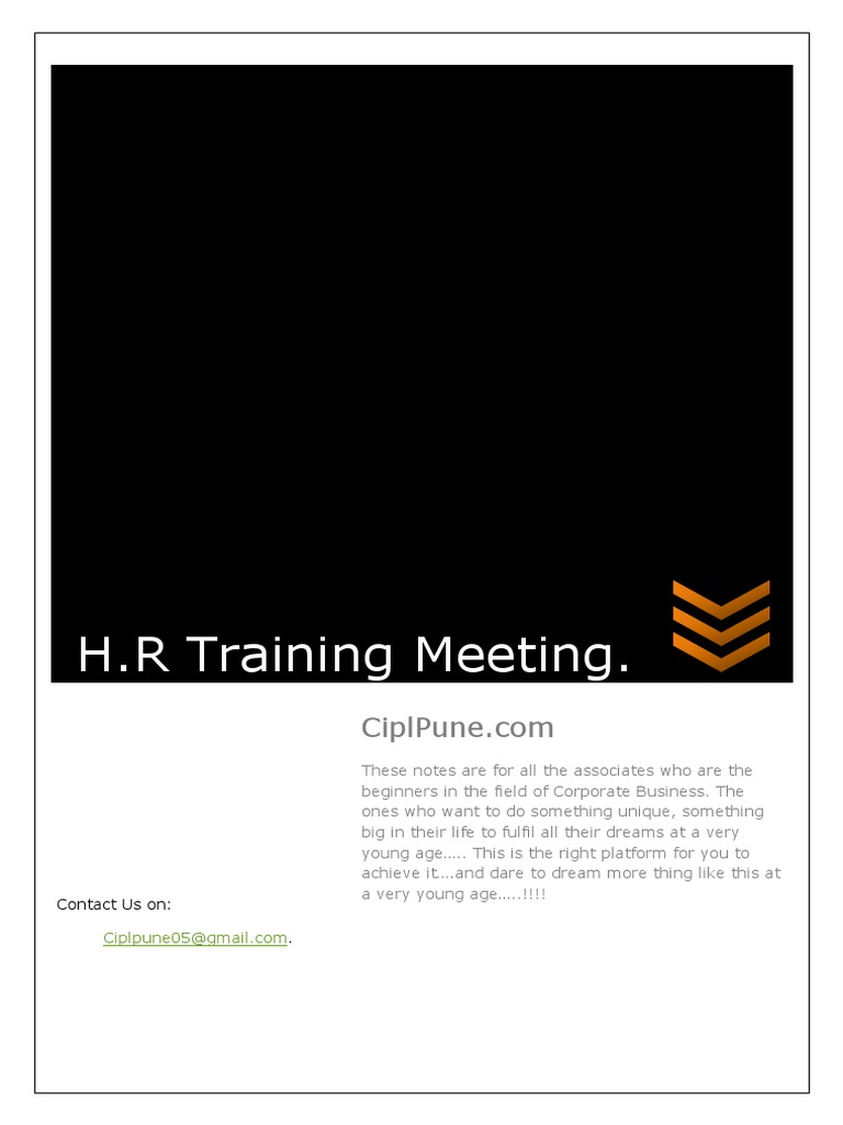 HR Notes | PDF | Business | Internet