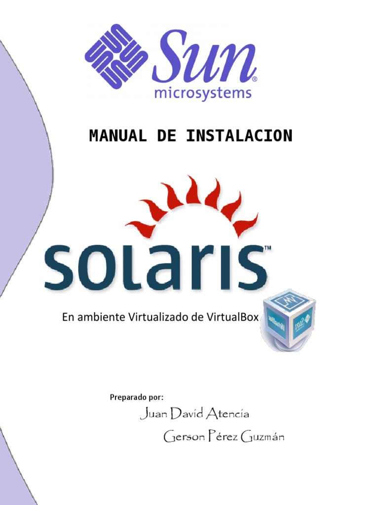 Manual Instalación Solaris 10 - VirtualBox | PDF | Máquina virtual ...
