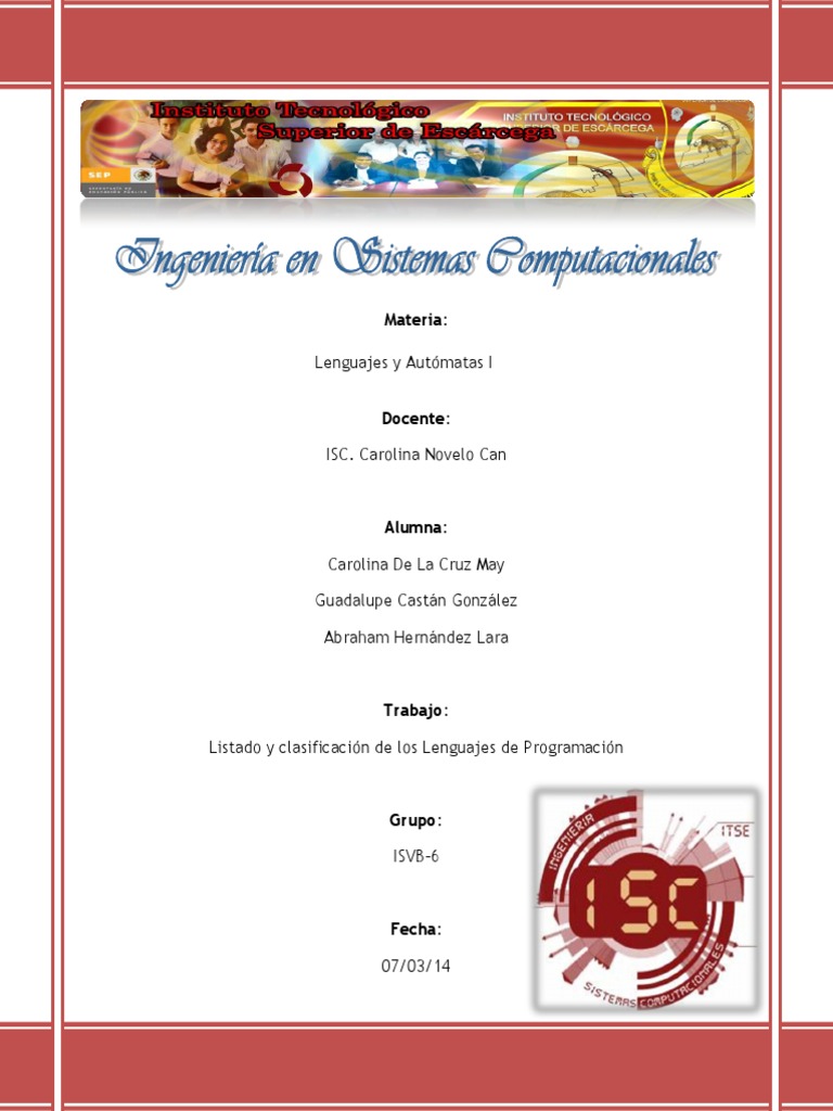 Lista y Clasificación de los Lenguajes de Programación | PDF | Lenguaje ...