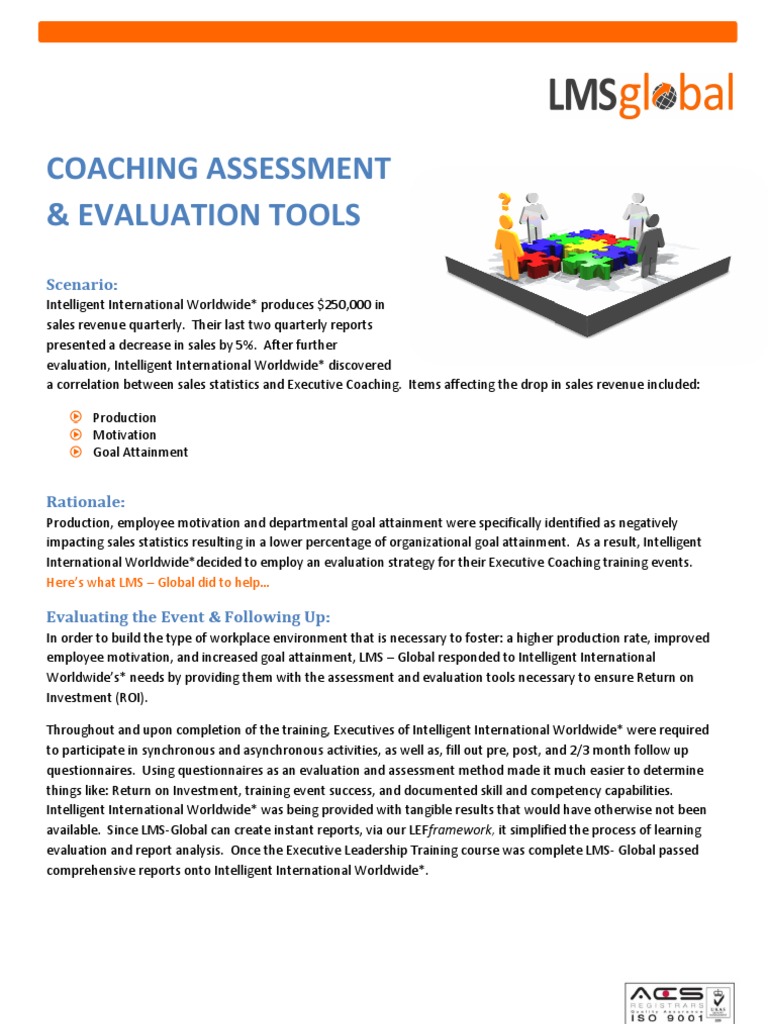 Coaching Assessment & Evaluation Tools | PDF | Motivation | Motivational
