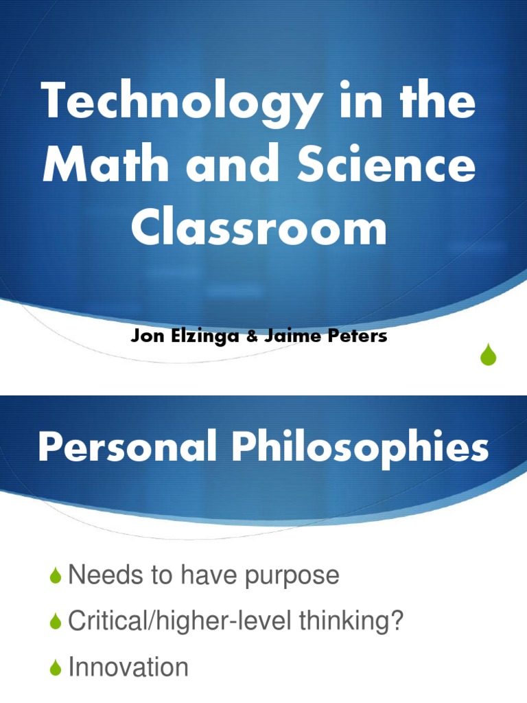 Technology in Math and Science Education | PDF | Inquiry Based Learning ...