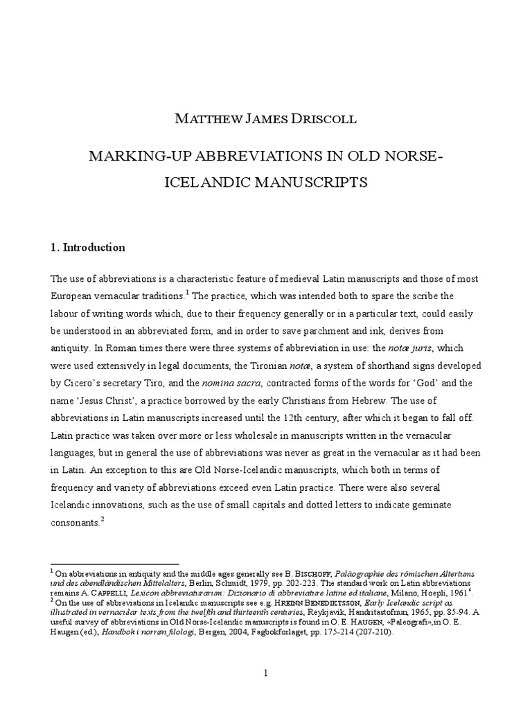 Abbreviations | Manuscript | Bracket