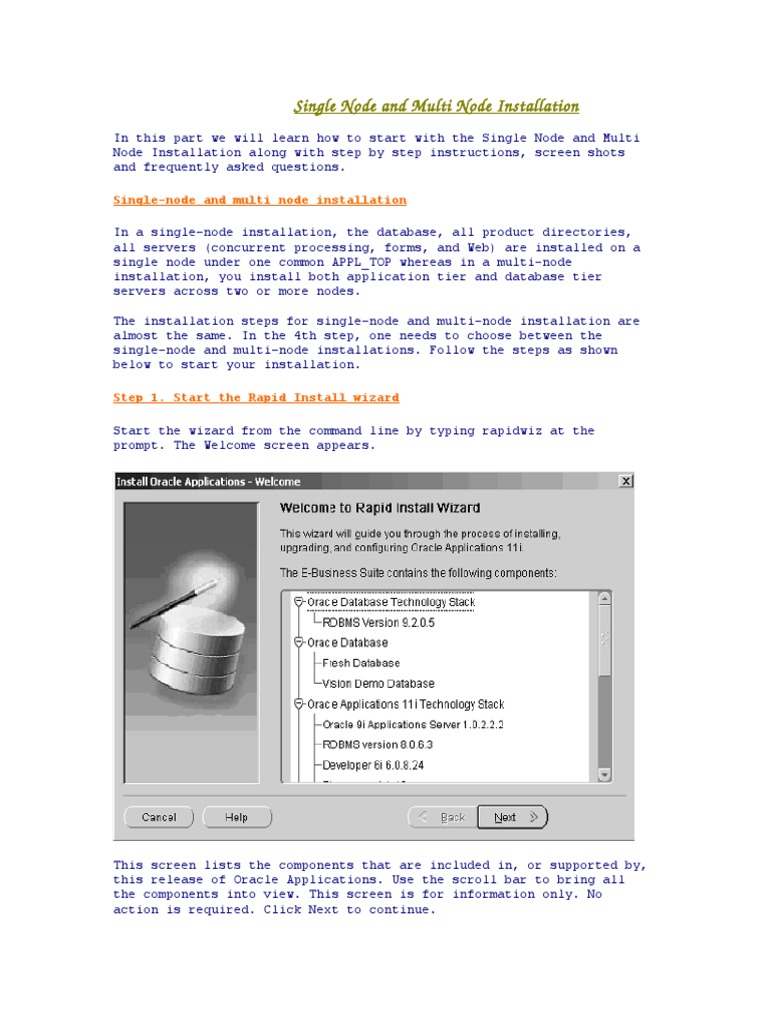 Single Node and Multi Node Installation | PDF | Oracle Database | Information Retrieval