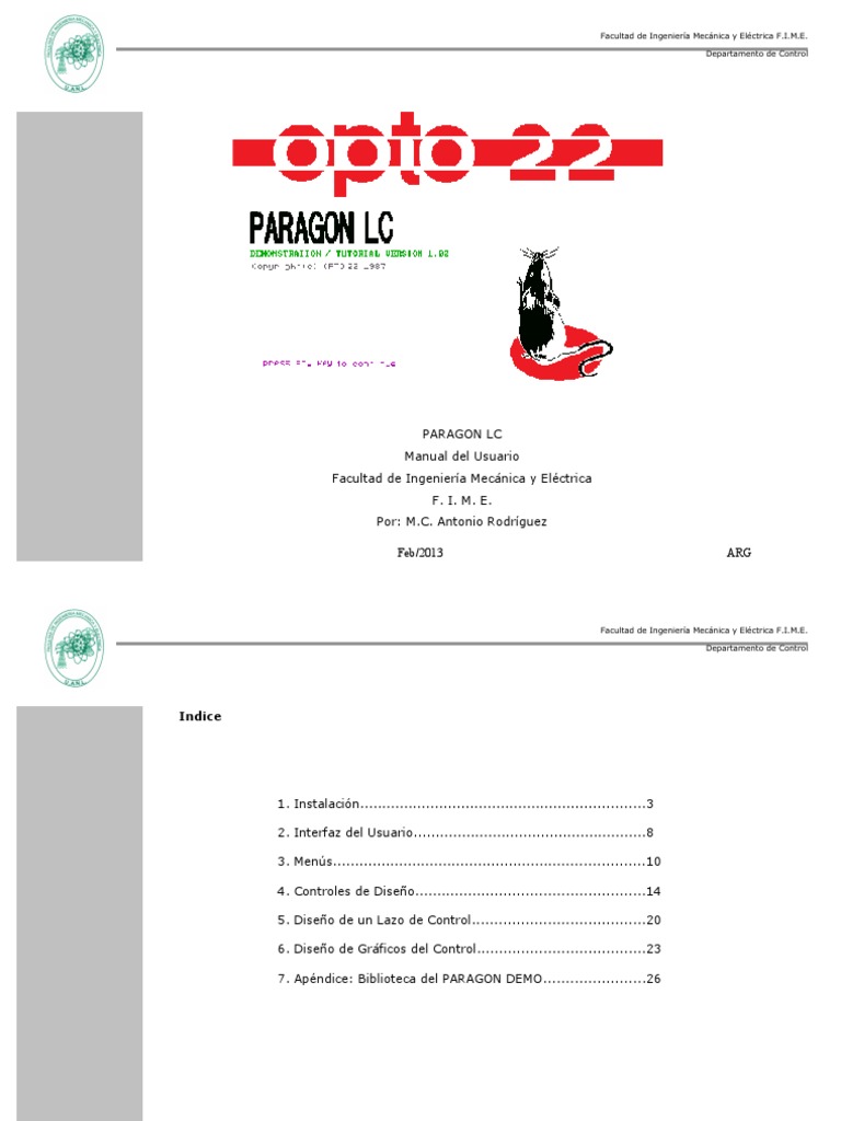 Manual Paragon | PDF | Ingenieria Eléctrica | Física