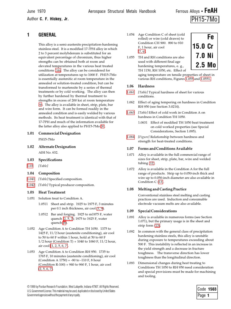 Aerospace Structural Metals Handbook | PDF | Heat Treating | Fracture