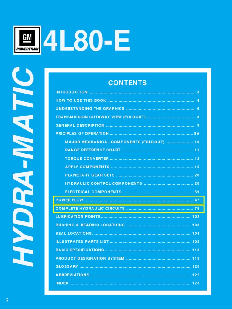 4L80E | PDF | Transmission (Mechanics) | Automatic Transmission