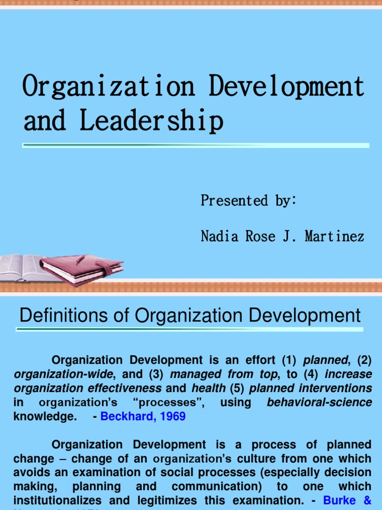 Organization Development | PDF | Organization Development | Applied ...