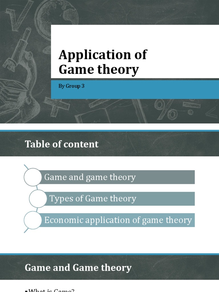 A Comprehensive Overview of Game Theory Applications Including Economic ...