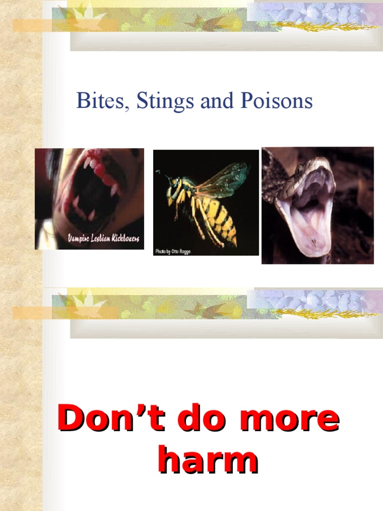 Bites Stings and Poison | Rabies | Poison
