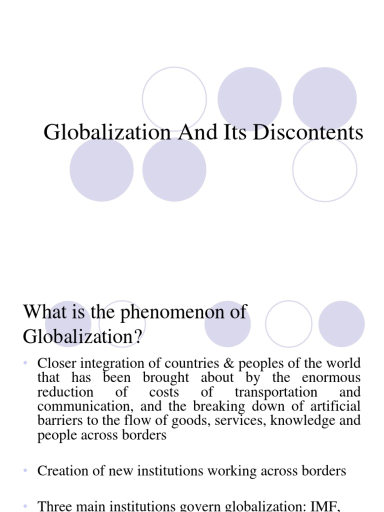 Globalization and Its Discontents | PDF | International Monetary Fund ...