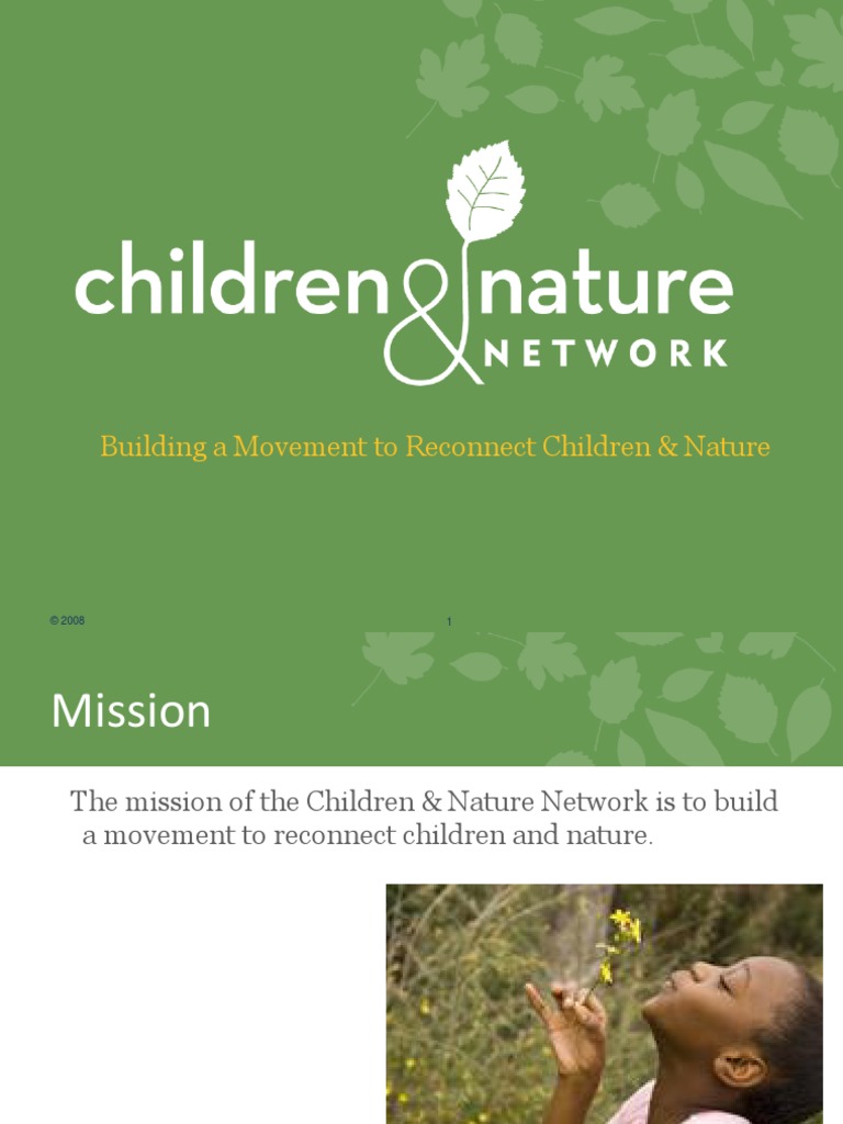 Building A Movement To Reconnect Children & Nature | PDF | Family | Society