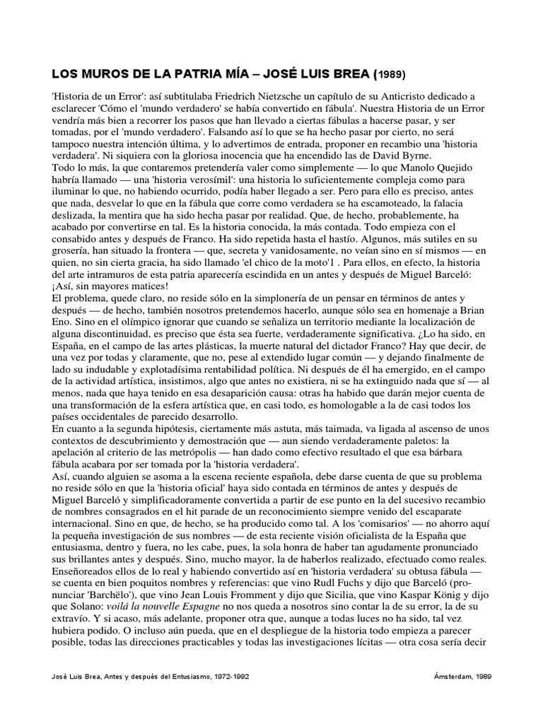 Los Muros de La Patria Mía | PDF | Barroco | España